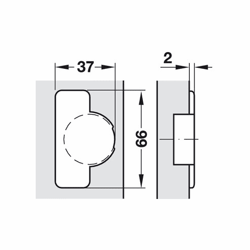 Salice 200 Series, Concealed Hinge, 110 degree Opening Angle, Silentia+ ...