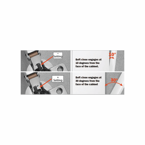 Salice 200 Series, Concealed Hinge, 110 degree Opening Angle, Silentia+ ...