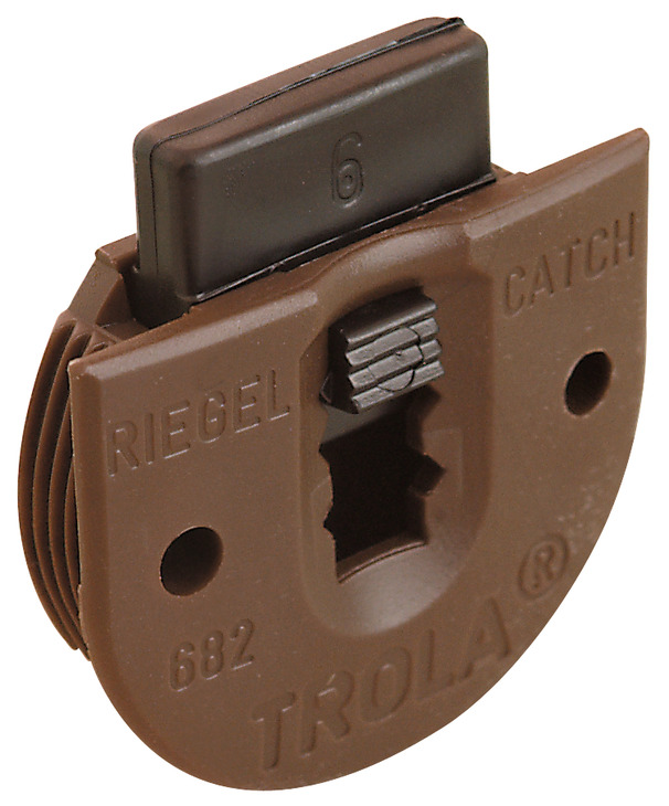 Hafele Upper Guide, Lockable at 5mm and 8mm Brown | HomeDecorHardware.com
