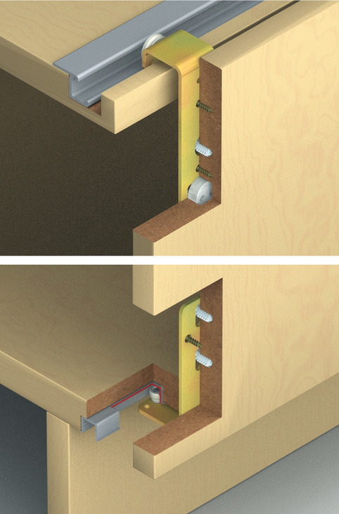 Hafele Sliding Door Hardware, EKU Regal A 25 H Forslide, Set For 1 wood ...