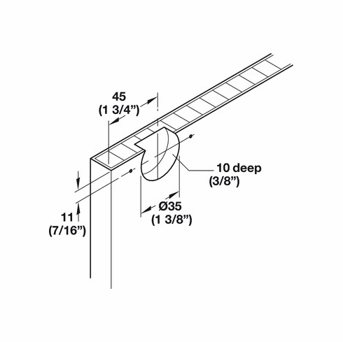 Hafele Sliding Door Hardware, EKU Clipo 15 H, set For straight or ...