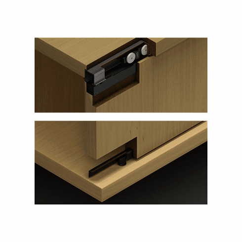 Hafele Sliding Door Hardware, EKU Clipo 16 HM Inslide, Set For wood ...