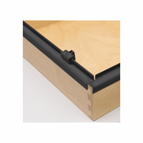 Hafele Plastic Rail, for Hanging File System, 2.5 m Black ...