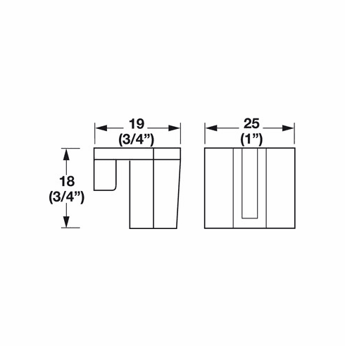 Hafele Rail Clip, for Hanging File System Plastic, black ...