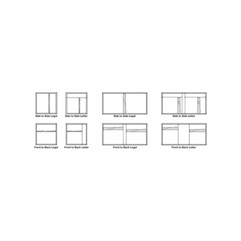 Hafele File Frame Kit, for Wood or Metal Drawers Legal width ...