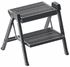 Hafele Folding ladder, STEPFIX, anthricite | HomeDecorHardware.com