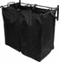 Hafele Synergy Tilt-Out Hamper, steel, black, 22 1/4" width, 2 black ...