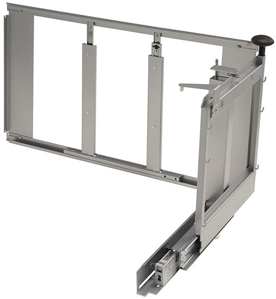 Hafele Magic Corner II, for Blind Corner Cabinets Silver, swings right ...