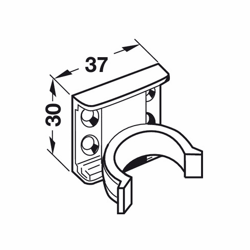 Hafele Panel Clip, for Base Cabinet Levelers Plastic, black ...