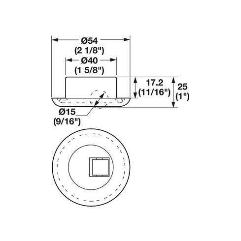 Hafele Roller-Mini Caster, Glide/Swivel, Load-Bearing Capacity 110 lbs ...