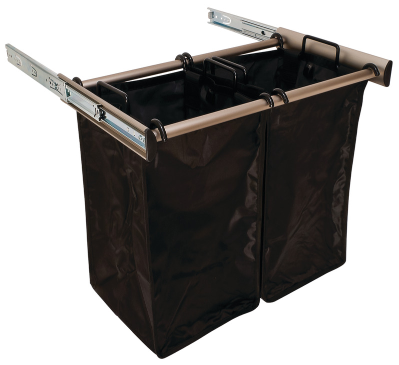 Hafele Pull-Out Hamper, with Removable Bags, Synergy Collection Matt ...