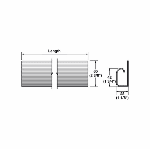 Hafele Cable Trunking, Single J, Black 2438 mm (96") with self adhesive ...
