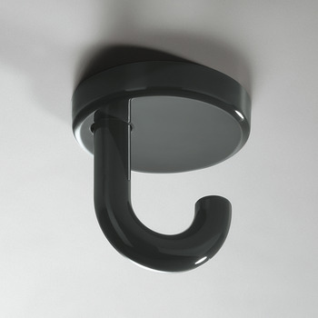 Hafele Single Coat Hook, HEWI, Polyamide, Ceiling Mounting Pure White ...