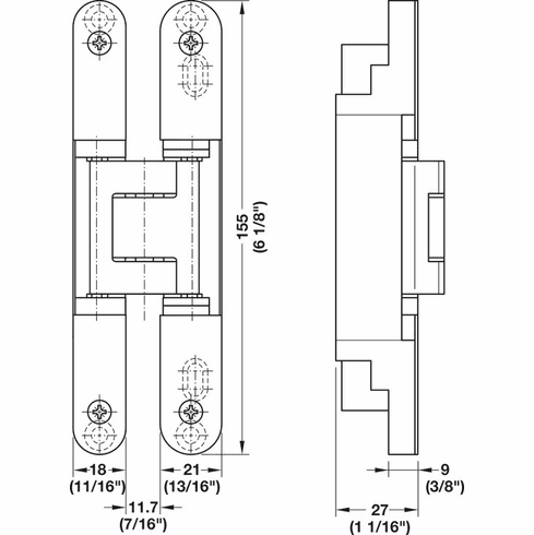Concealed Hinge Diagram