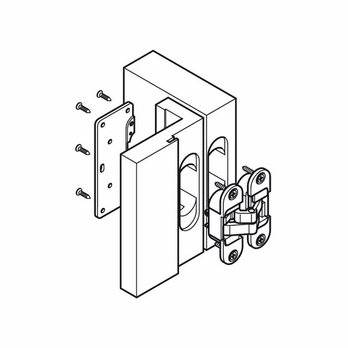 Hafele Receiving Element, for H7 Concealed Hinge Startec, Zinc alloy ...