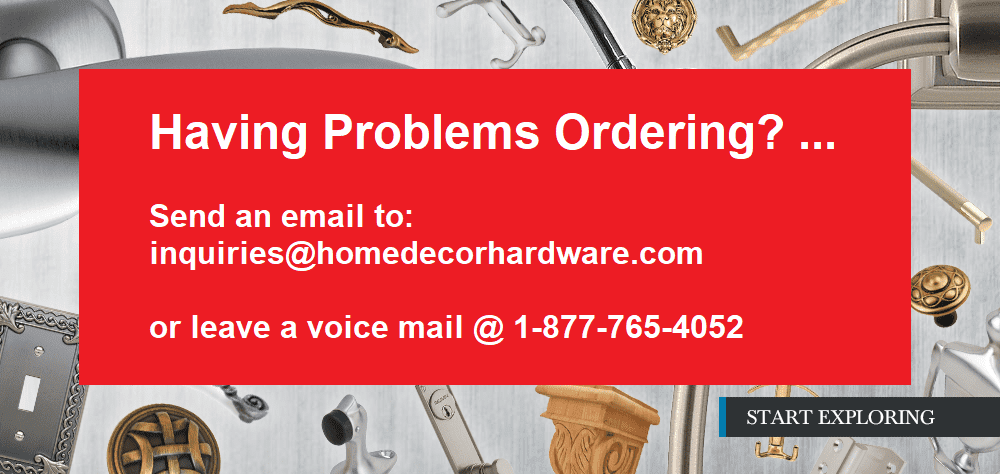 Home Decor Hardware - Decorative, Architectural and Builder's Hardware