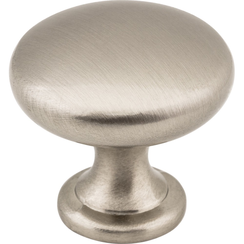 Elements 3910-SN 1-3/16" Diameter Satin Nickel Madison Cabinet Mushroom ...