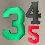 iStitch Tackle Twill Numbers | No Sew Twill Numbers | Iron On