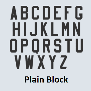 Homegrown iStitch 2 Color 3 inch Tackle Twill Letters | Iron On