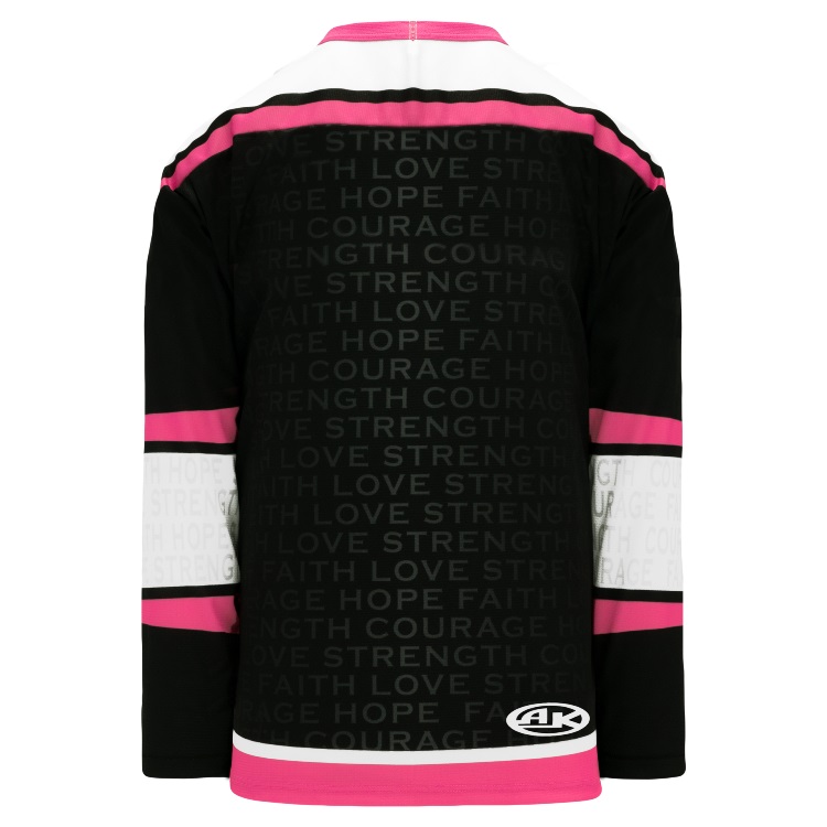 Breast Cancer Hockey Jersey | Pink Ribbon Hockey | Athletic Knit BCA773C