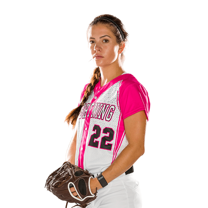 Sublimated Button Up Softball Jerseys | Chromagear JS96W | Design Online