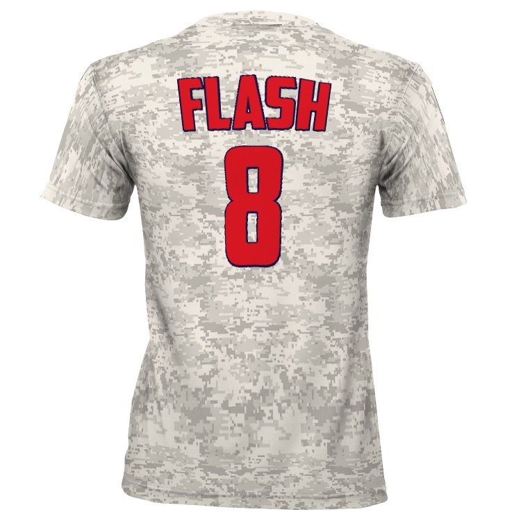 Cheap Sublimated Softball Jerseys | Camo Pattern | Flash WM07C