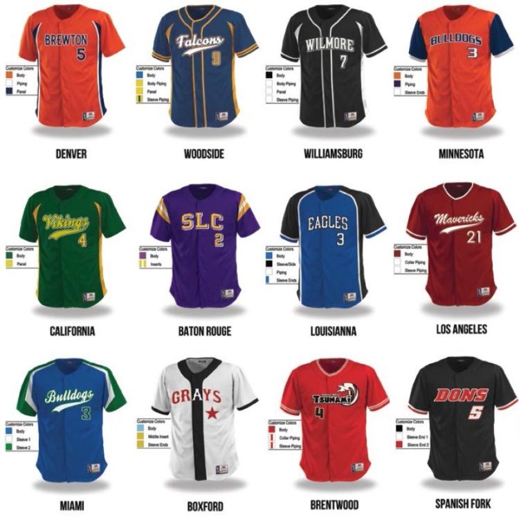 Garb Athletic Baseball Jerseys | Custom Sewn Tackle Twill / Sublimated ...