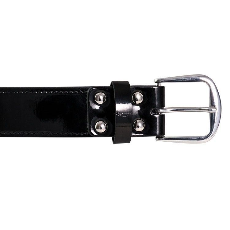 Gloss Leather Baseball Belts | Shiny PU Leather Baseball Belts