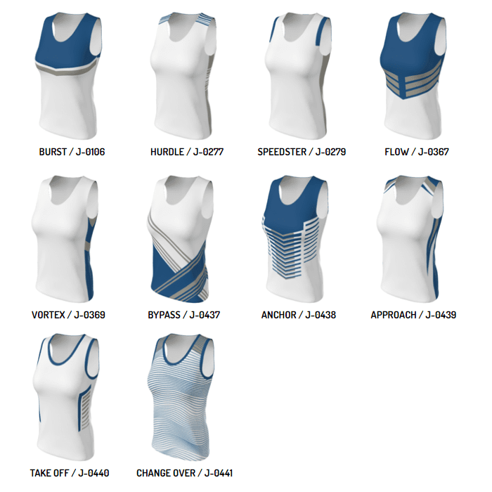Sublimated PRIME Track Singlets | Womens Sublimated | Juice JTRKJ1W