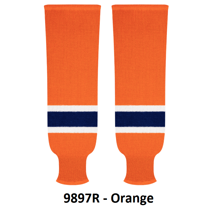 Edmonton Oilers Knit Hockey Socks | Kobe 9811H 9811A 9897R