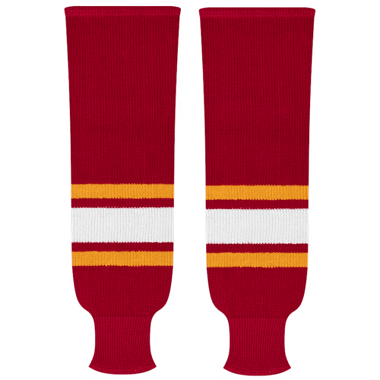 Calgary Flames Knit Hockey Socks | Kobe 9884A