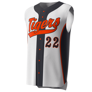 Sublimated Button Down Baseball Vest | Chromagear J184A | Design Online