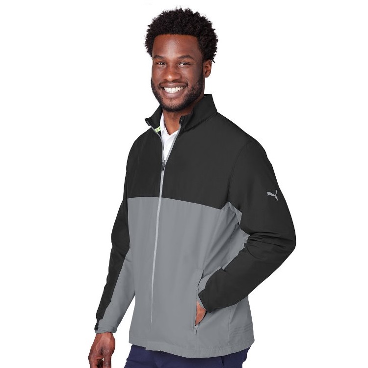 Puma Golf Wind Jacket | Mens Puma Full Zip Golf Jacket | Recycled