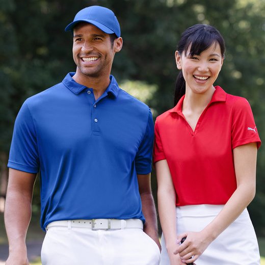 Puma Golf Icon Polo | Mens Puma Wicking Golf Polo | Add Custom Logos