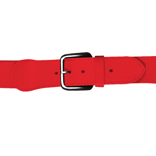 Leather Tab Adjustable Elastic Baseball Belt | Nickle Buckle | Softball ...