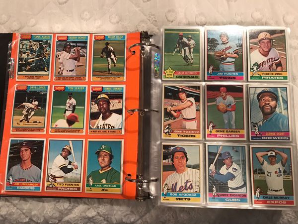 1976 Topps Baseball Card Complete Set ~ Sheets & Binder Special Price ...