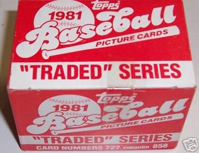 1981 Topps Traded Baseball Card Set - BASEBALL CARDS
