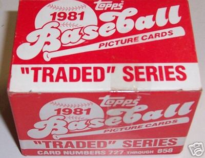 1981 Topps Traded Baseball Card Set - BASEBALL CARD SETS