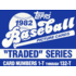 1982 Topps Baseball Card Complete Set - BASEBALL CARD SETS