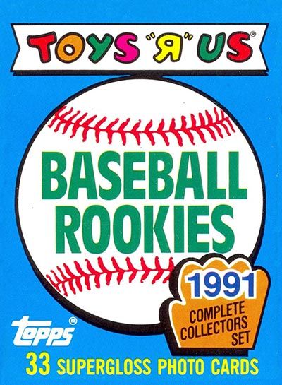 1991 TOPPS Toys 'R' Us Baseball Rookies Complete Set - BASEBALL CARD SETS