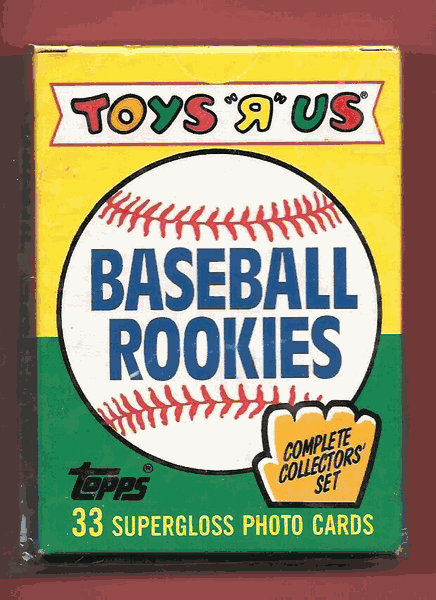 1989 TOYS"R"US BASEBALL ROOKIES COMPLETE 33 CARD SET - BASEBALL CARD SETS