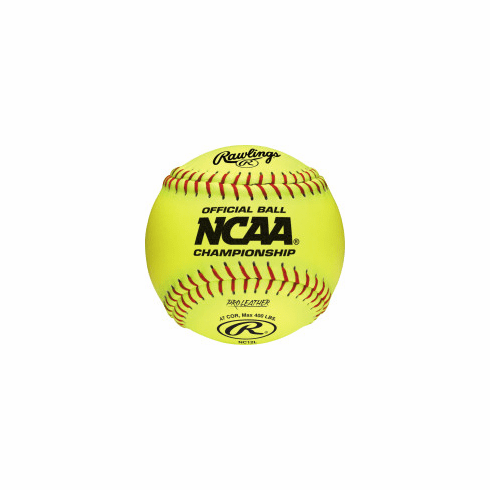 Rawlings Fastpitch Softball NC12L Official NCAA 12 Inch Leather Softball