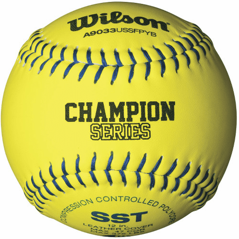 Wilson Champion Series WTA9033BUSSFPYB 12 Inch USSSA Leather Fastpitch ...