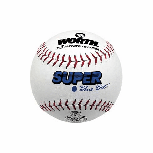Worth SX2RLA 12 inch Super Blue Dot Softballs-ASA Approved