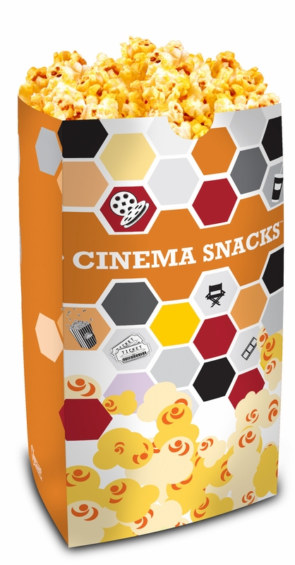 Double Lined Popcorn Bags Cinema Theme 85oz