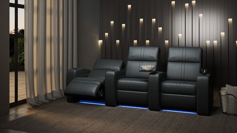 Palliser Flicks Home Theater Seating with Power Recline and Power Headrest