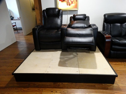 HT Design Individual Home Theater Platform Riser Section 8 inch Height