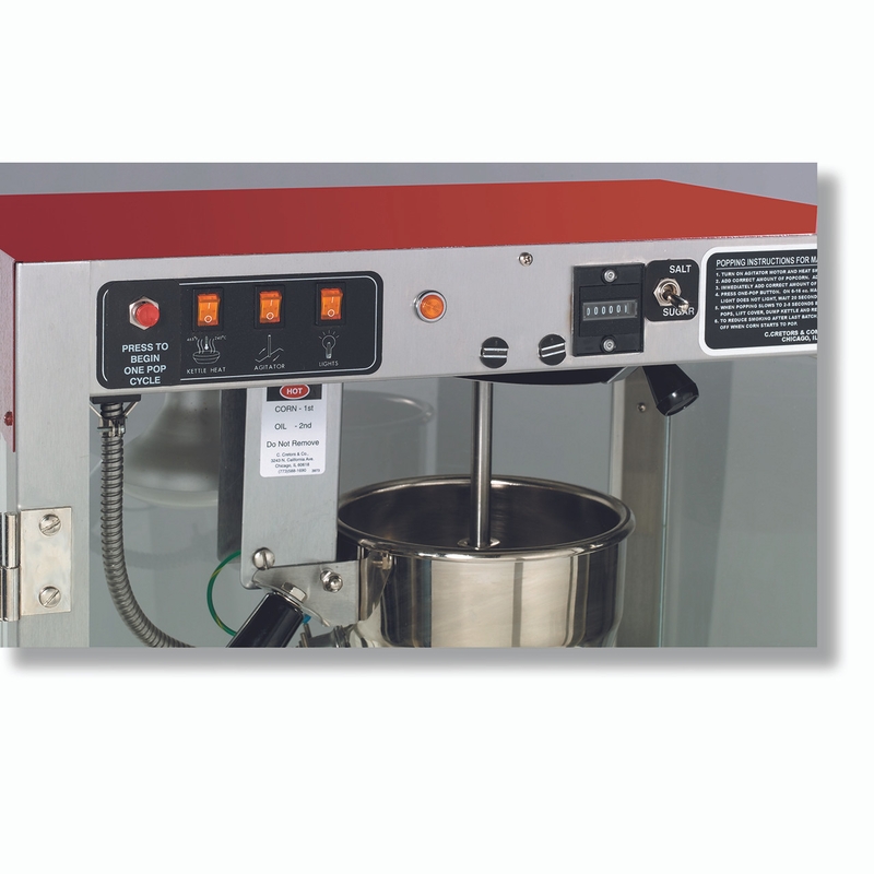 Cretors Antique Goldrush Popper - Popcorn Machine 6oz kettle