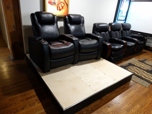 HT Design Individual Home Theater Platform Riser Section 8 inch Height