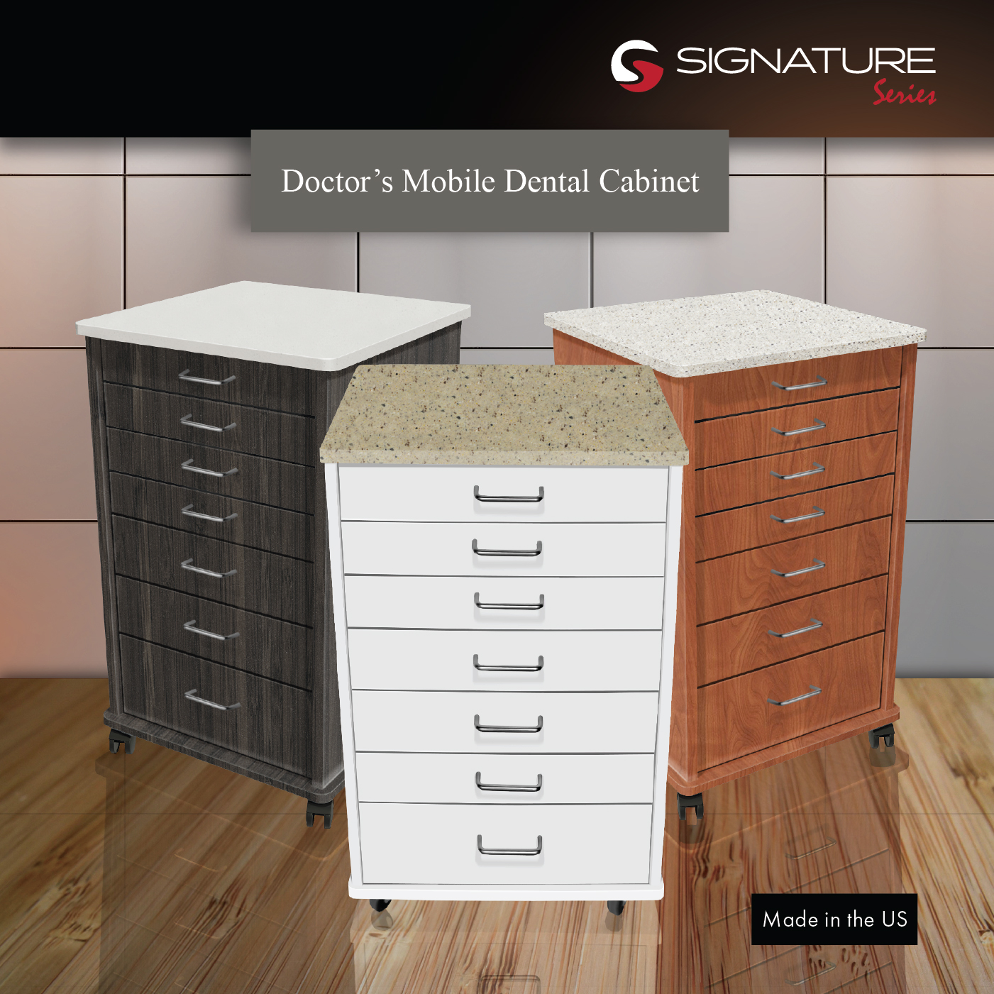 Doctors Mobile Portable Dental Cabinet